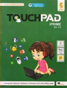 Touchpad IPRIME Ver 2 1 For ICSE Class 5 Computer Science Textbook Windows 10 And Ms