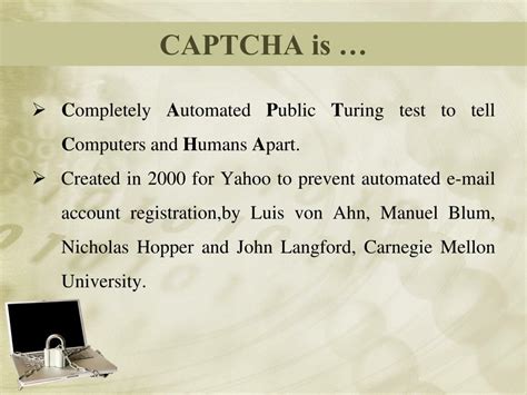 Ppt Captcha Powerpoint Presentation Free Download Id2431471
