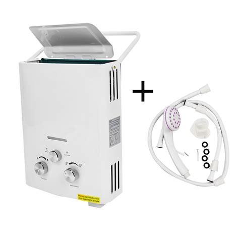 L Kw Portable Tankless Hot Water Heater Gpm Rv S Campers Propane Gas Lpg Tankless