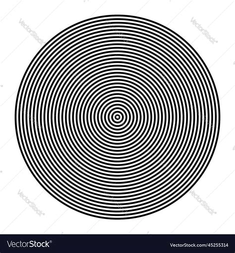 Concentric Rings Pattern Royalty Free Vector Image