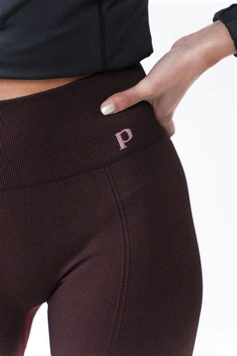 Sandy Burgundy Riding Leggings Seamless Pomme