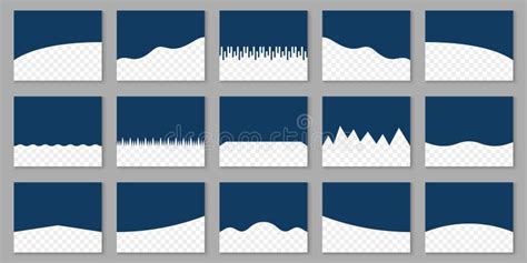 Divider Shape For Website Top And Bottom Set Curve Line Drops Waves Separator Effects
