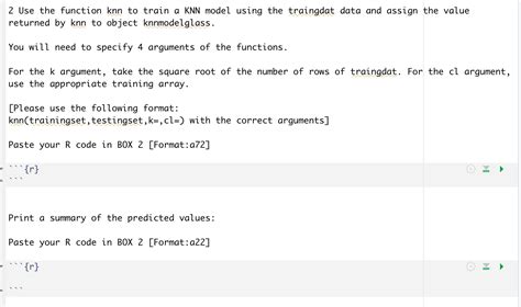 Solved Question Points We Will Create A Knn Chegg
