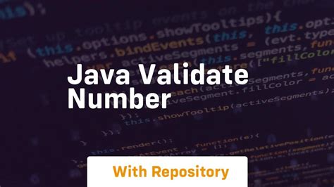 Java Validate Number Youtube