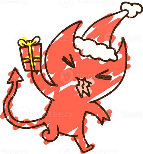 Festive Imp Chalk Drawing 44285358 Png
