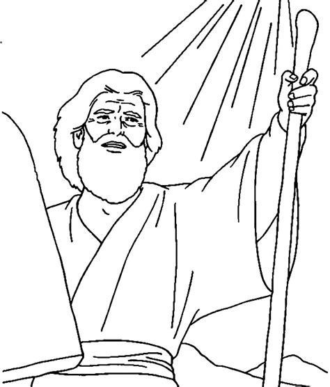 모세 색칠 공부 Kr에서 무료 색칠 공부