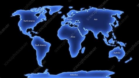 Map Of The World 7 Continents World Map With Continents Free