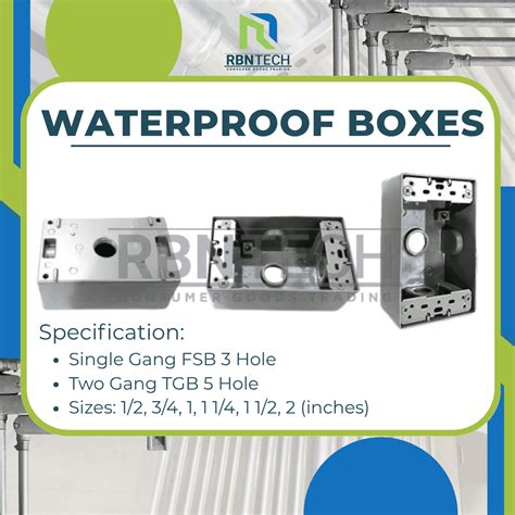 Waterproof Boxes Single Gangtwo Gang Rbntech