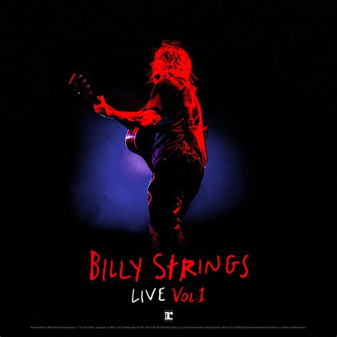 Billy Strings Vinyl Live Vol 1 180gm 2lp Music Performance
