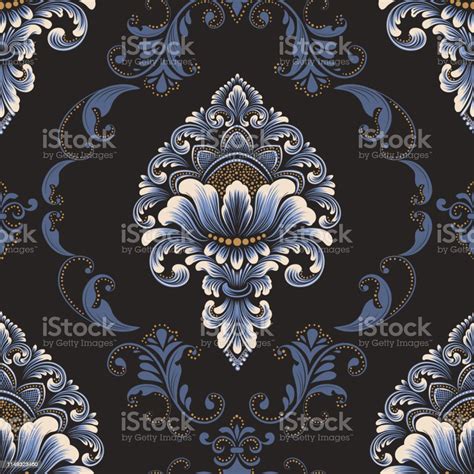 벡터 다 마스크 완벽 한 패턴 요소입니다 고전적인 호화 스러운 구식 다 마스크 장식 벽지 직물 포장을 위한 로얄 빅토리아