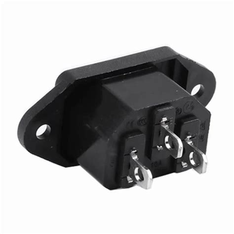 Iec A V Black Male Female Docking Plug Connector Rewireable C C Plug Rewirable Power
