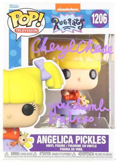 Cheryl Chase Signed Rugrats 1206 Angelica Pickles Funko Pop Vinyl