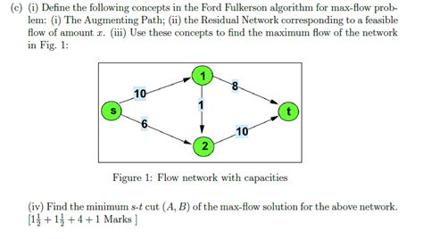 Solved C I Define The Following Concepts In The Ford
