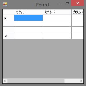DataGridView の行や列に区切りを入れる プログラマのメモ書き