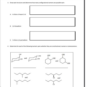 Solved 3 Draw Each Structure And Determine How Many
