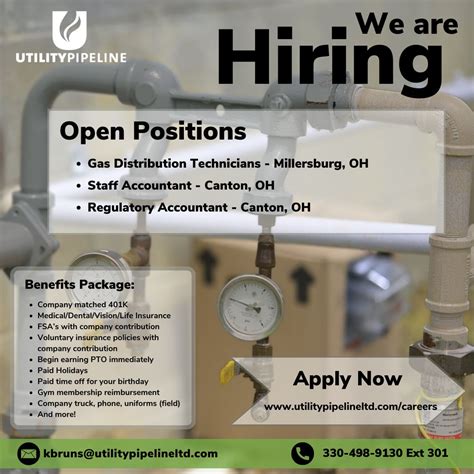 Utility Pipeline Ltd On Linkedin Check Out Our Open Positions Visit