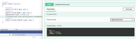 C Ignore In Swagger And Make Required In Database Stack Overflow