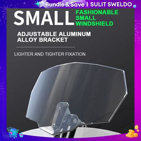 New Motorcycle Universal Modified Heightened Universal Small Windshield