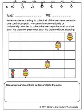Beginner Coding Activities Worksheets A Game Pages TPT
