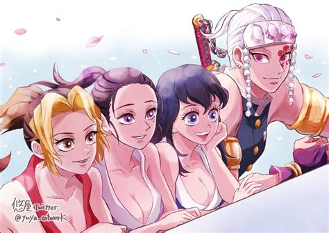 Uzui And 3 Wives Uzui Y Sus Tres Esposas Te Amo Dibujo