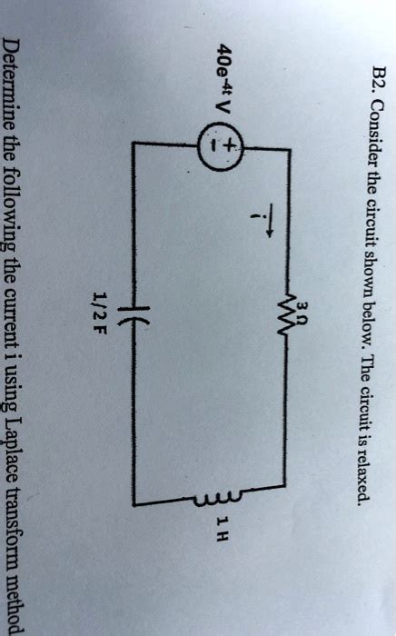Solved 12f 1 Determine The Following The Current I Using Laplace