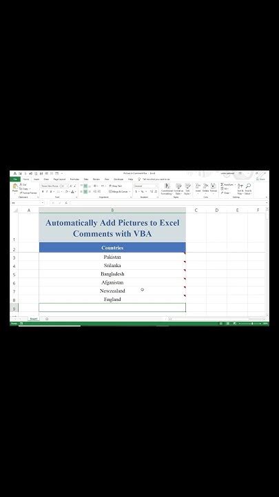Vba Code To Automatically Add Pictures To Excel Comments Excevba