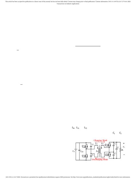 2017 Bi Directional Cllc Converter With Synchronous Rectification For Plug In Electric