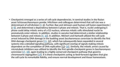 Cell Cycle Regulation By Checkpoints Pptx