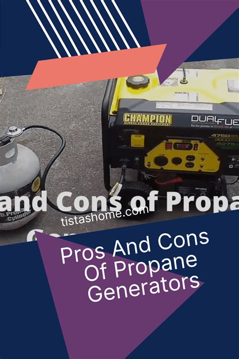 Pros And Cons Of Propane Generators Artofit
