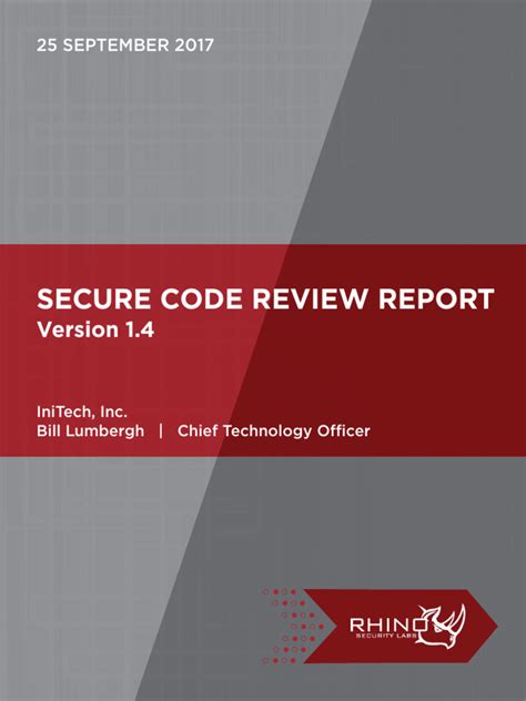 Rsl Securecodereview Example Report Pdf Vulnerability Computing Security