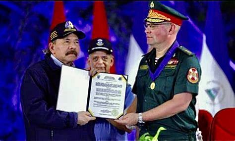 ប្រទេសនីការ៉ាហ្គា ផ្តល់មេដាយឥស្សរយសដល់មន្ត្រីរុស្ស៊ីដែលជាអ្នកបណ្តុះបណ្តាលស្ថាប័ននគរបាលជាតិ Cnc