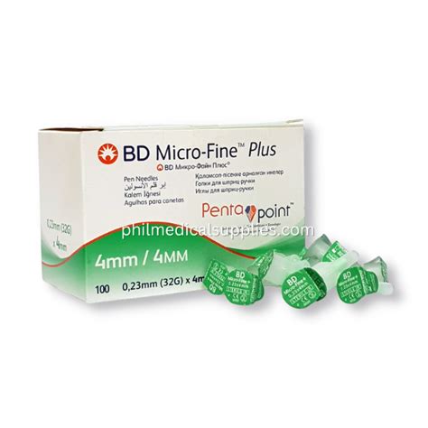 Micro Fine Pen Needle Green 0 23x4mm Bd Philippine Medical Supplies