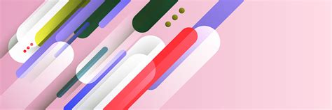 줄무늬 추상 분홍색 다채로운 복고풍 와이드 배너 디자인 배경 0명에 대한 스톡 벡터 아트 및 기타 이미지 0명 3차원 형태 개념 Istock