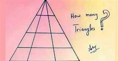 Can You Correctly Count The Number Of Triangles In This Photo See Answer Relay Hero