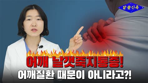 어깨 날갯죽지통증 알고보니 어깨질환이 아니라고 목디스크로 인한 방사통 콕통증의학과 김선옥 원장 Youtube