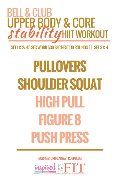 Upper Body Core Workout Stability Focused HIIT Core Workout Core Stability Upper Body