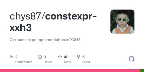 Github Chys87constexpr Xxh3 C Constexpr Implementation Of Xxh3