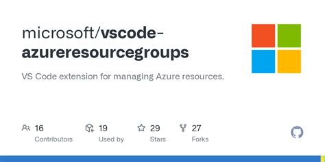 github microsoft vscode azureresourcegroups vs code extension for