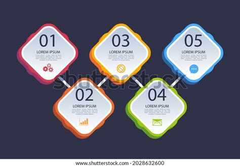 Process Infographic Design Template Timeline Step Stock Vector Royalty Free