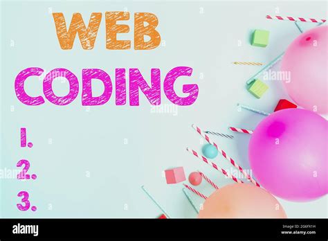 Writing Displaying Text Web Coding Business Concept A System Of