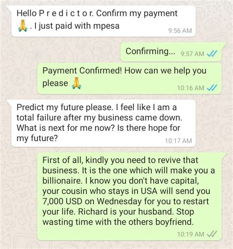 Happy Client Inbox Us Or Reach Us On P R E D I C T O R