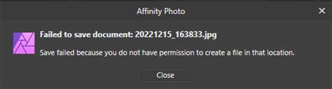 Save Failed Because You Do Not Have Permission To Create A File In That Location Desktop