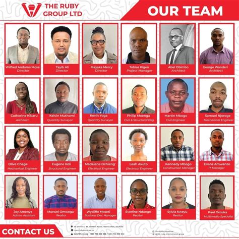 The Ruby Group Ltd Team We Are At Your Service Welcome Wilfred Mose