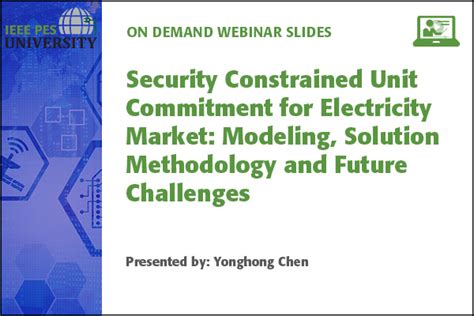 Security Constrained Unit Commitment For Electricity Market Modeling