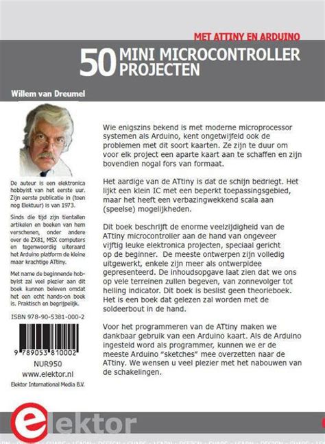 Willem Van Dreumel 50 Mini Microcontroller Projecten Met Attiny En Arduino Wehkamp