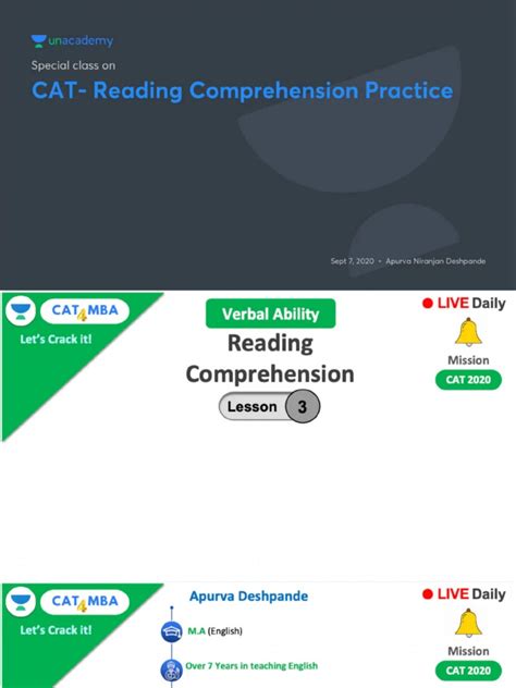 Cat Reading Comprehension Practice With Anno Pdf