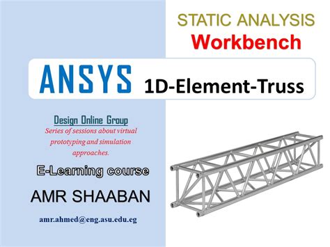 Ansys Tutorials Static Analysis Truss Ansys Workbench