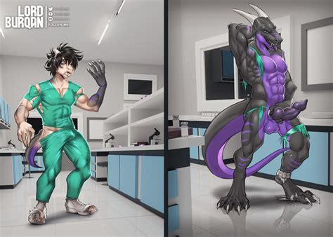 Rule 34 Anthro Bottomwear Clothing Dragon Footwear Genitals Hi Res Human Laboratory Laboratory