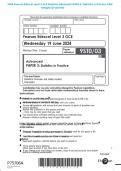 Pearson Edexcel Level GCE Statistics Advanced PAPER Statistics In Practice JUNE Merged