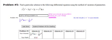 Solved Roblem Find A Particular Solution To The Chegg Com